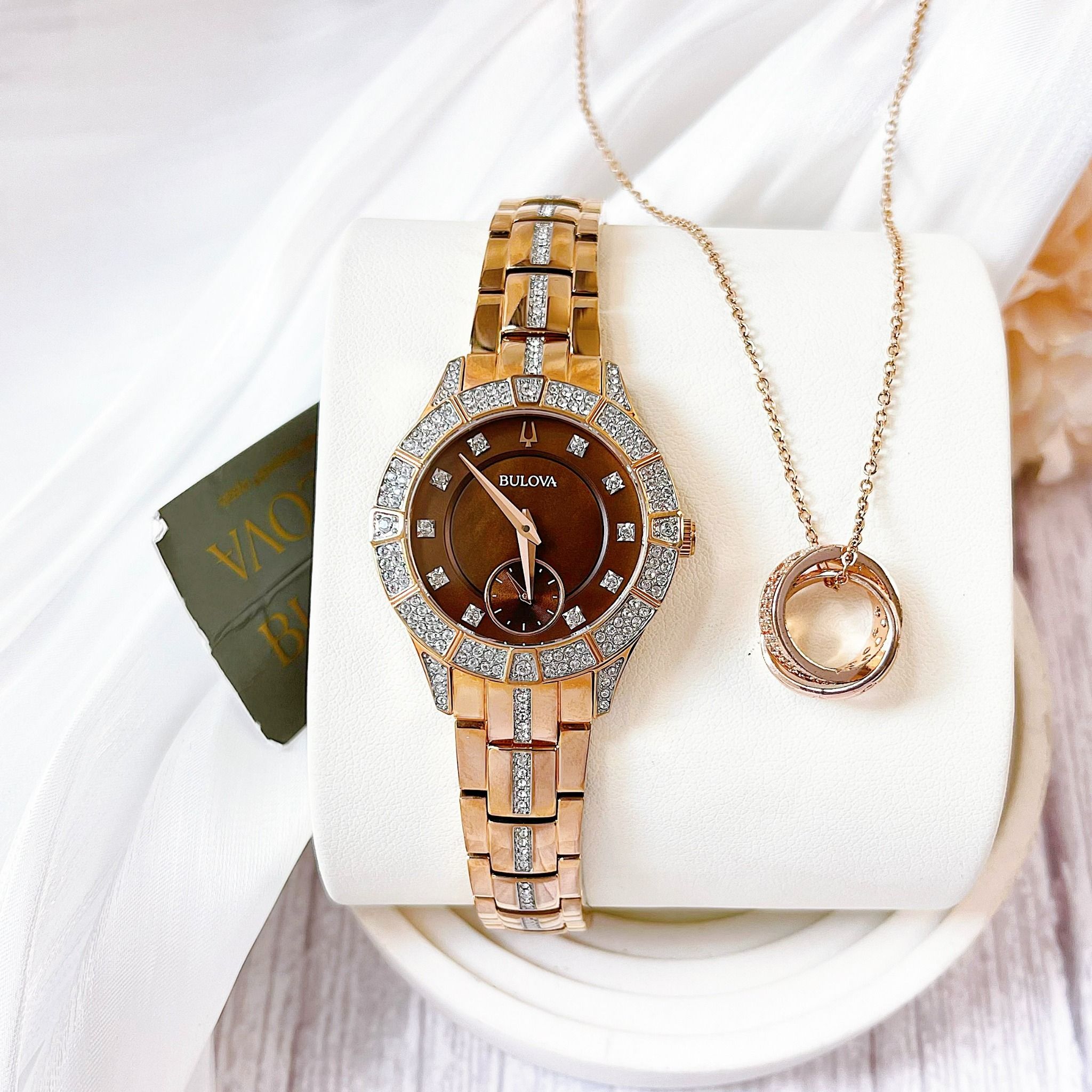 Bulova Quartz 98L284 Phantom Crystal Chocolate - Đồng Hồ Nam – PhongWatch