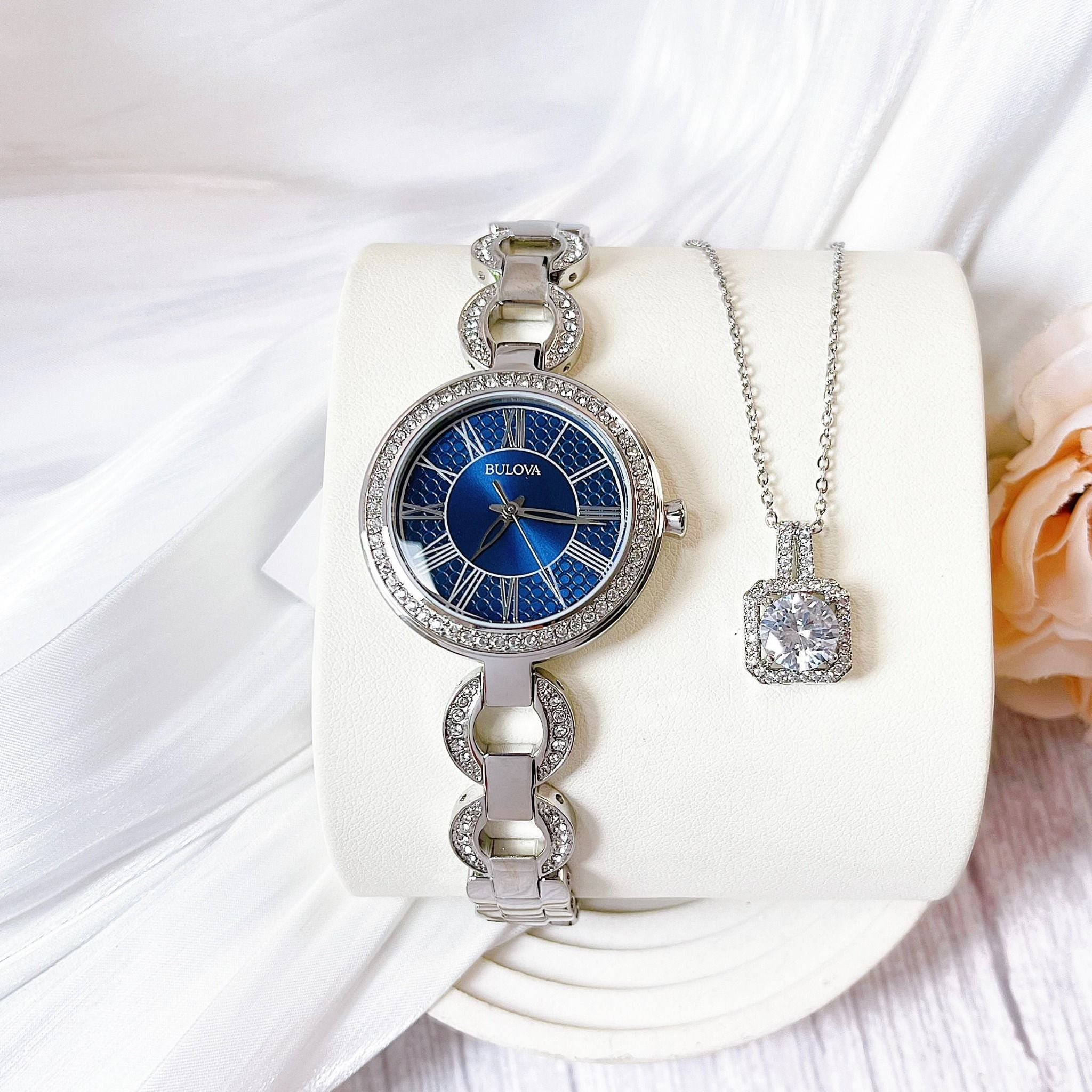 Bulova Quartz 96L303 Crystal Accented - Đồng Hồ Nữ -Chính Hãng Giá Tốt ...
