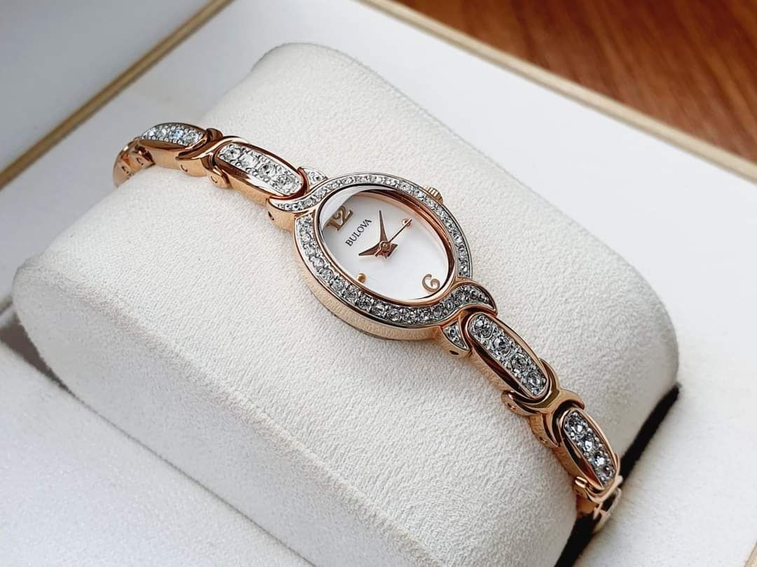 Bulova Quartz 98L200 Swarovski Crystal-Accented - Đồng Hồ Nữ – PhongWatch