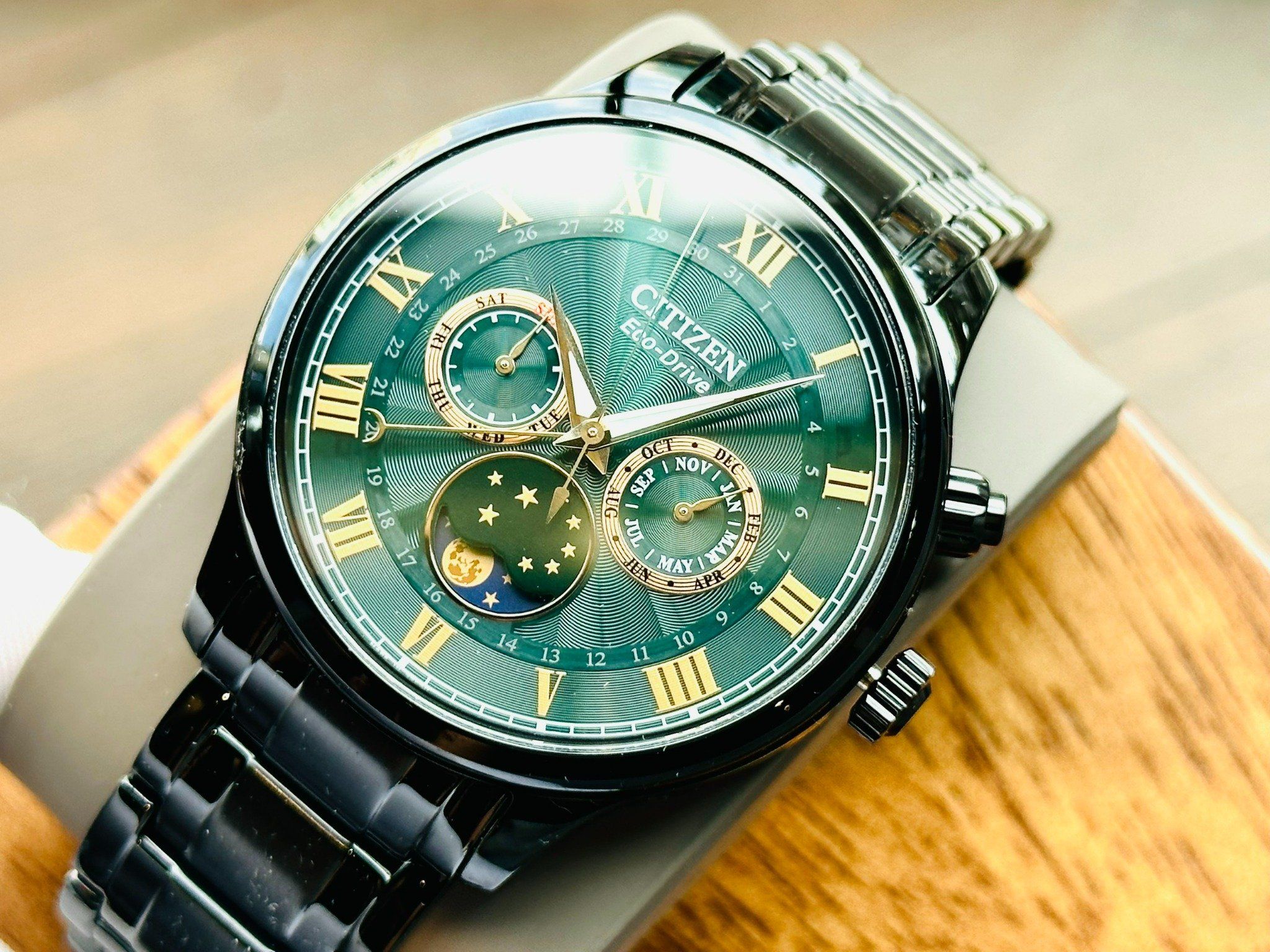 Citizen Eco-Drive AP1055-87X Multifunction Moonphase - Đồng Hồ Nam ...