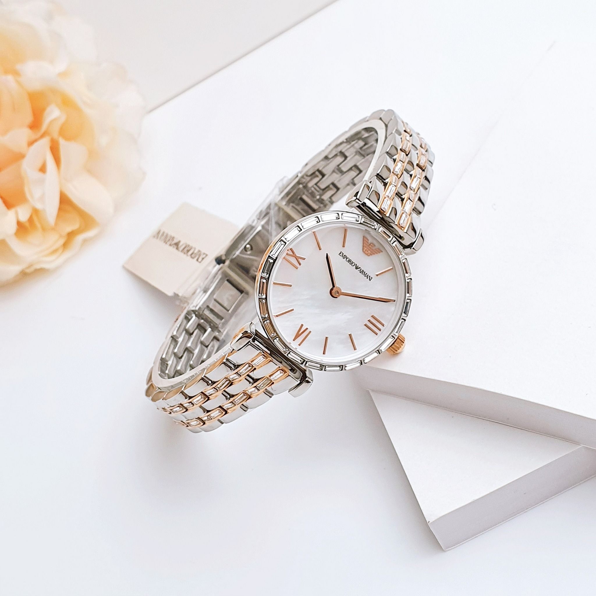 Emporio Armani Quartz AR11290 Mother of Pearl - Đồng Hồ Nữ Chính Hãng ...