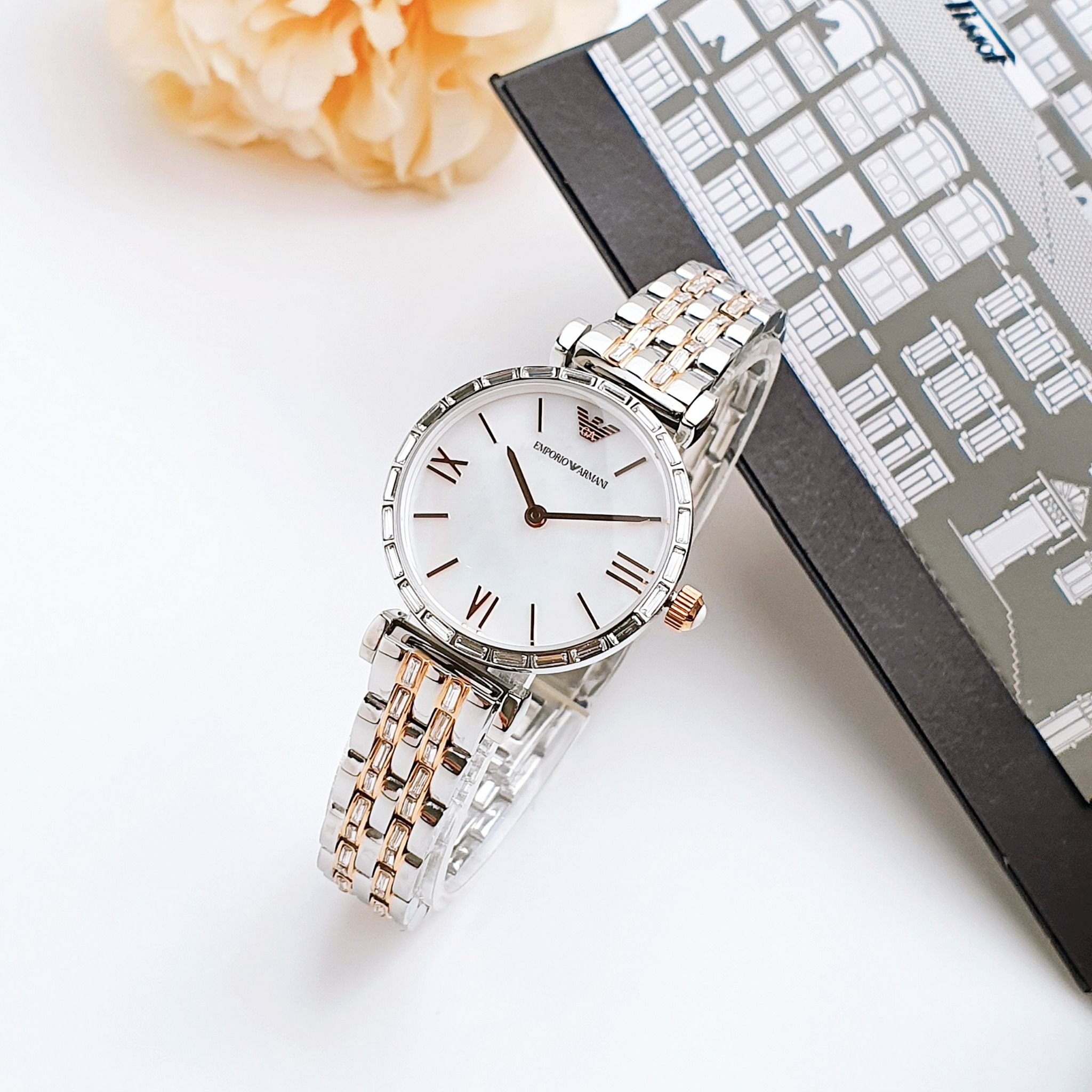 Emporio Armani Quartz AR11290 Mother of Pearl - Đồng Hồ Nữ Chính Hãng ...