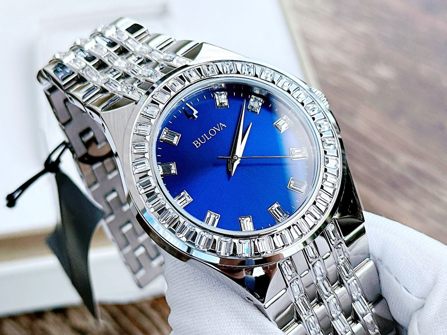 Bulova Quartz 96A254 Crystal Quartz Blue Dial - Đồng Hồ Nam – PhongWatch