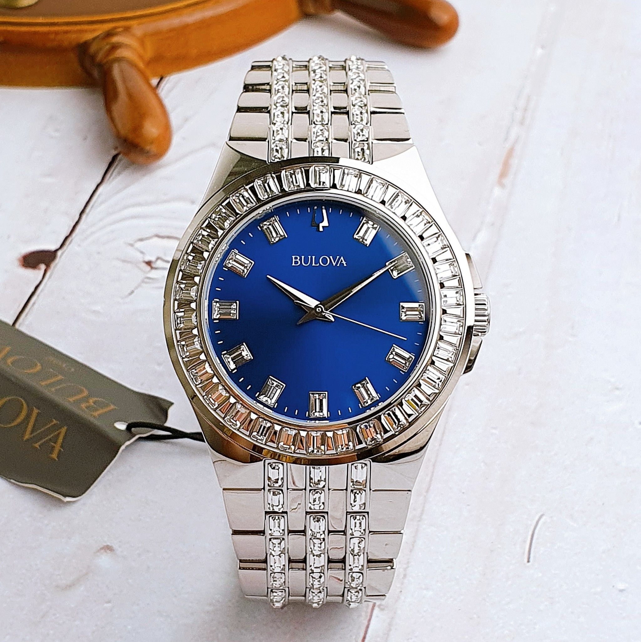 Bulova Quartz 96A254 Crystal Quartz Blue Dial - Đồng Hồ Nam – PhongWatch