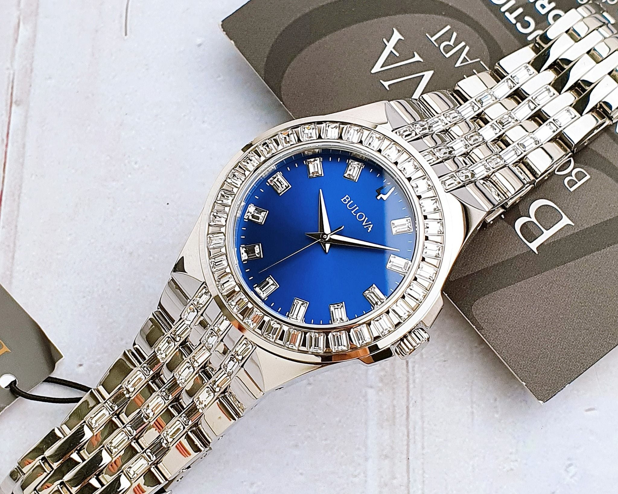 Bulova Quartz 96A254 Crystal Quartz Blue Dial - Đồng Hồ Nam – PhongWatch