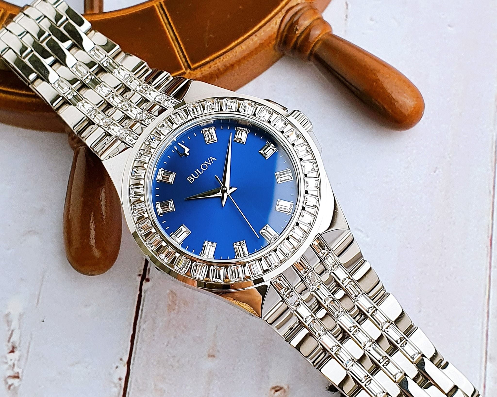 Bulova Quartz 96A254 Crystal Quartz Blue Dial - Đồng Hồ Nam – PhongWatch