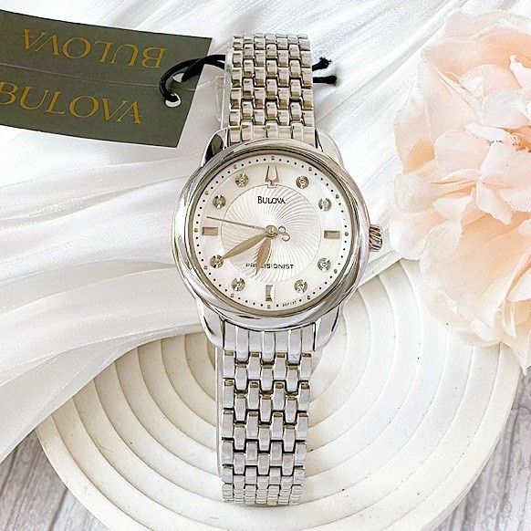 Bulova Quartz 96P125 Precisionist Brightwater Mother of Pearl- Đồng Hồ ...