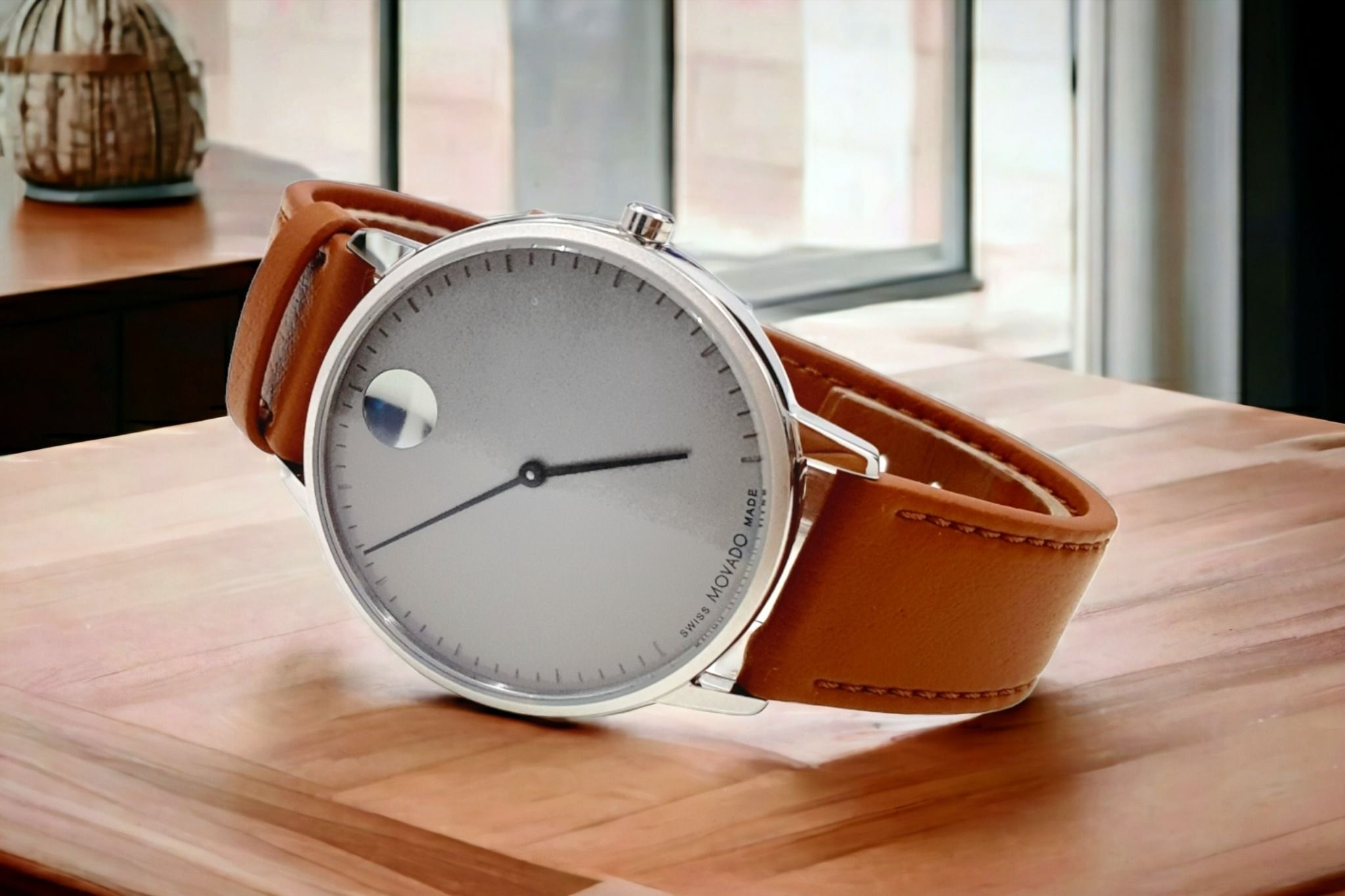 Movado Face Quartz 3640100 Watch 41mm - Đồng Hồ Nam – PhongWatch