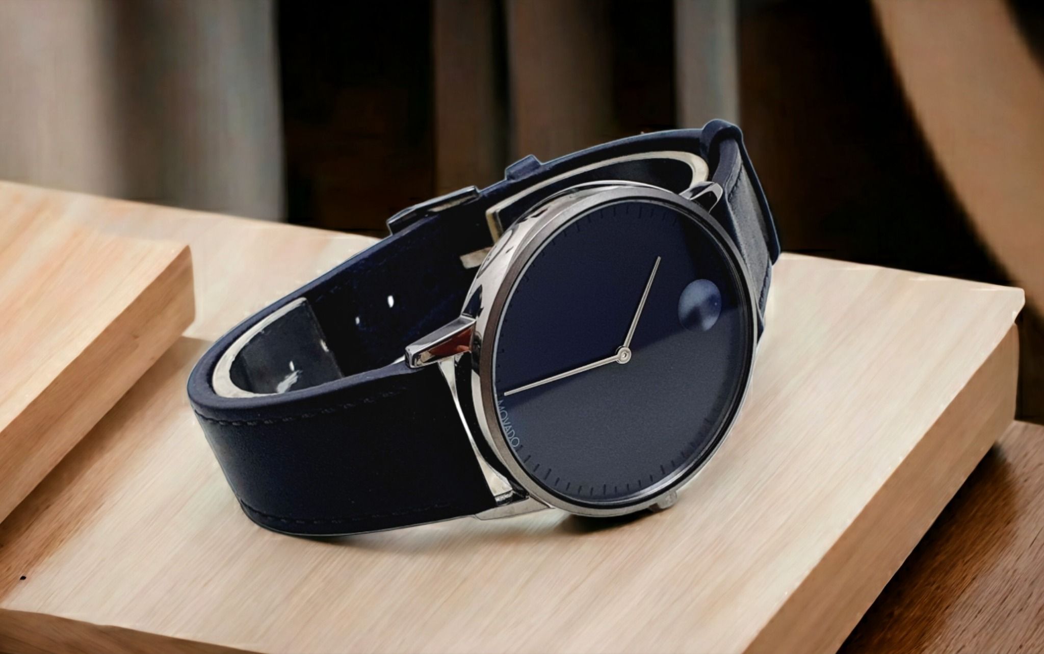 Movado Face Quartz 3640004 Grey Ion-Plated Watch - Đồng Hồ Nam – PhongWatch