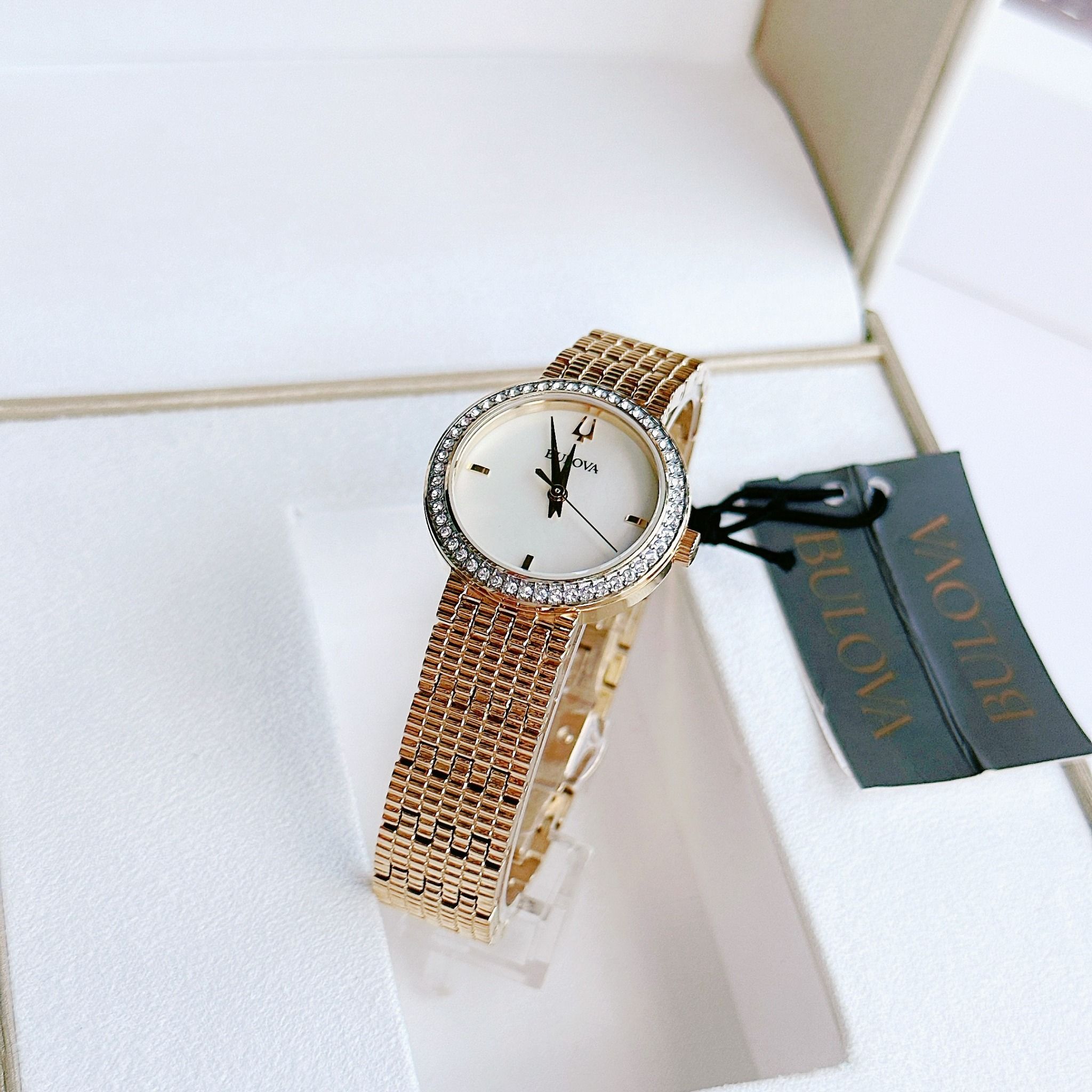 Bulova Quartz 98L278 Phantom Gold-Tone - Đồng Hồ Nữ – PhongWatch