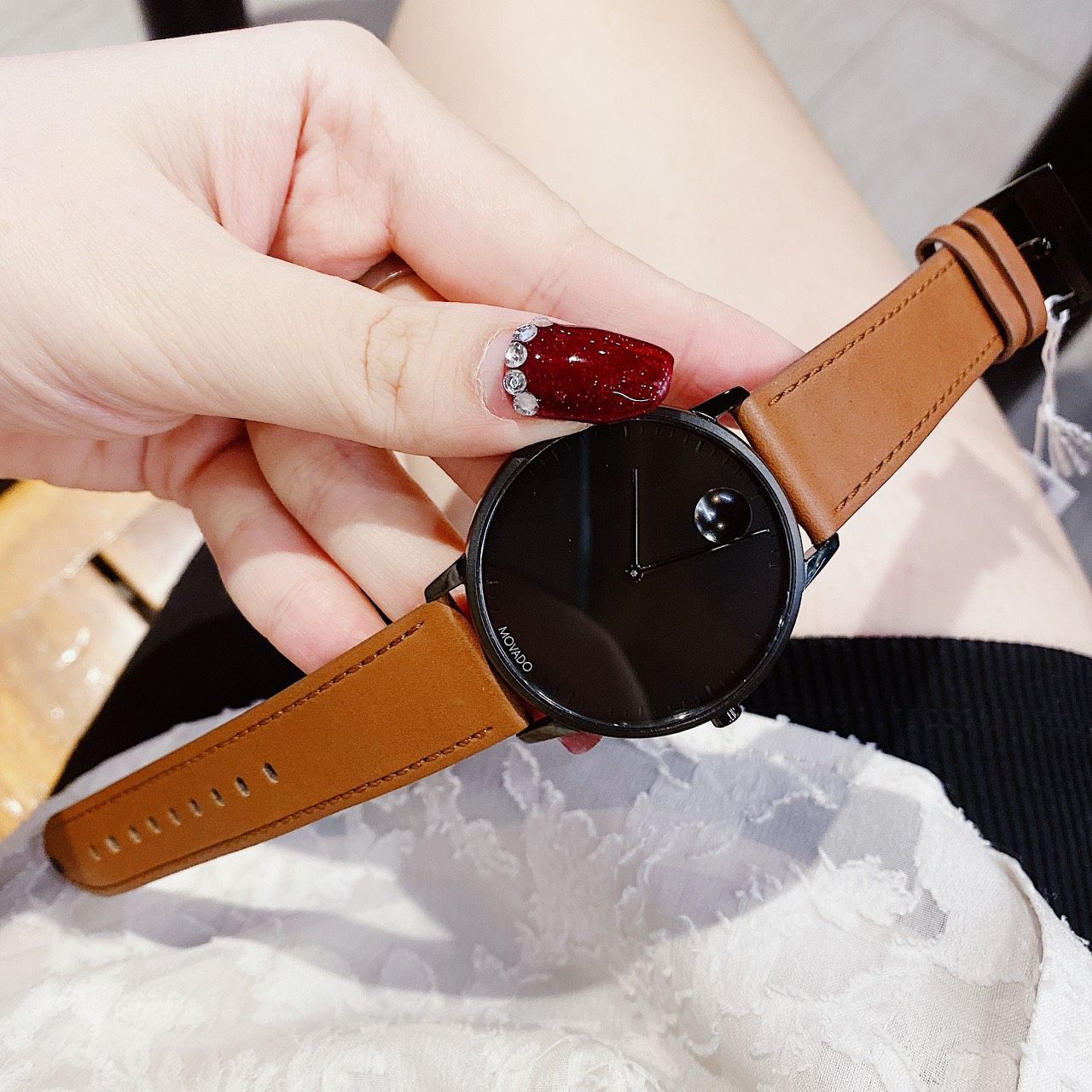 Movado Face Quartz 3640068 41mm - Đồng Hồ Nữ/Nam – PhongWatch