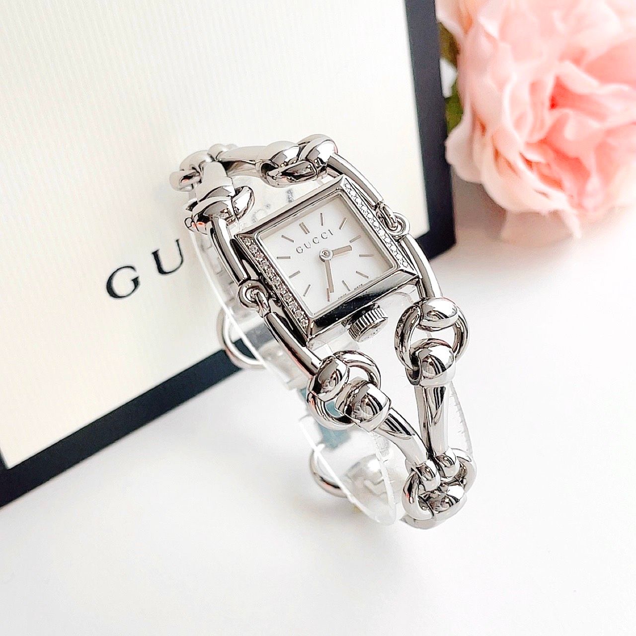 Gucci Signoria White Dial Stainless Steel Quartz YA116505 - Đồng Hồ Nữ ...