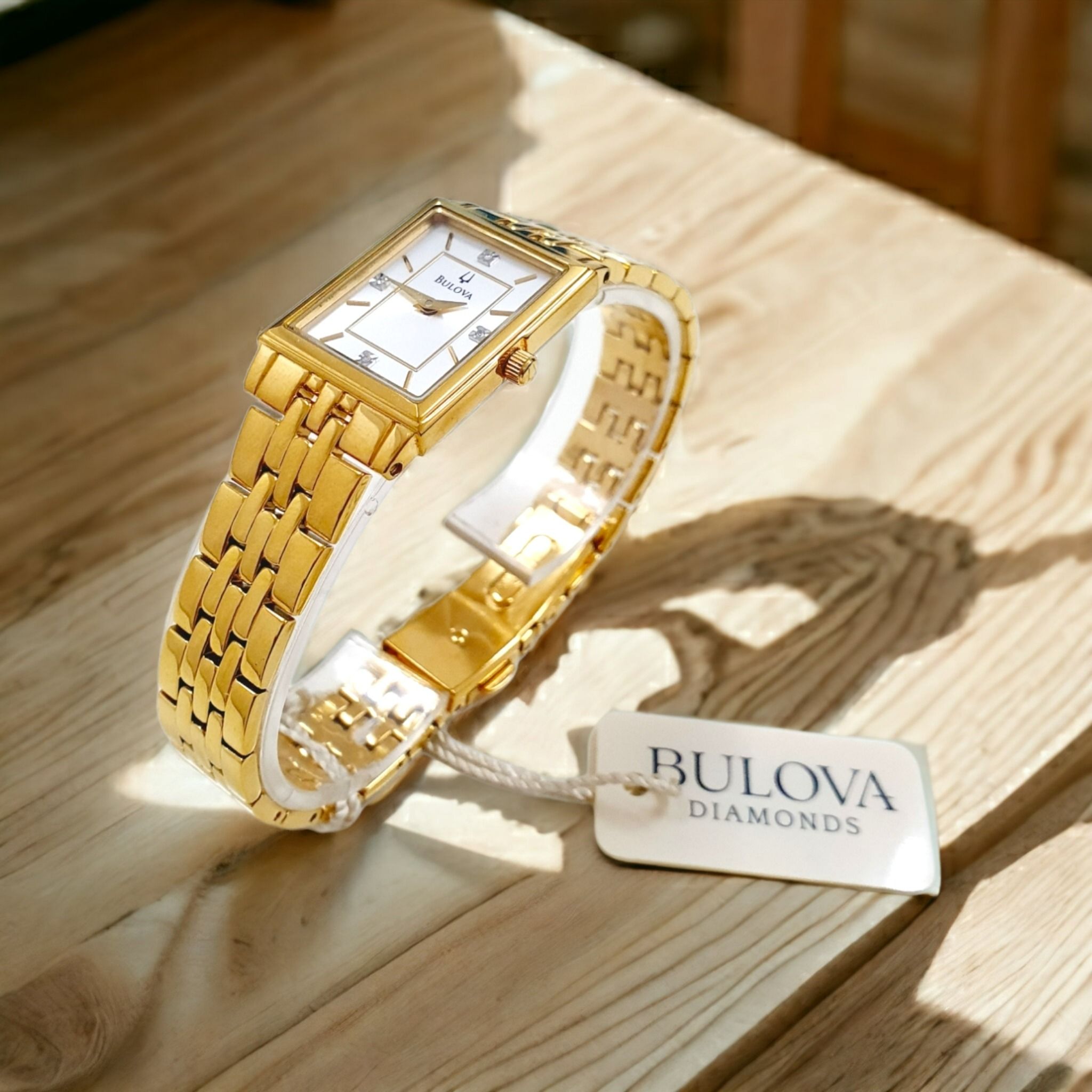 Bulova Quartz 97P102 Diamond Classic Goldtone - Đồng Hồ Nữ – PhongWatch