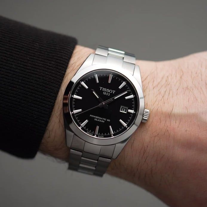 Tissot Automatic T127.407.11.051.00 Gentleman Powermatic 80 Silicium B ...