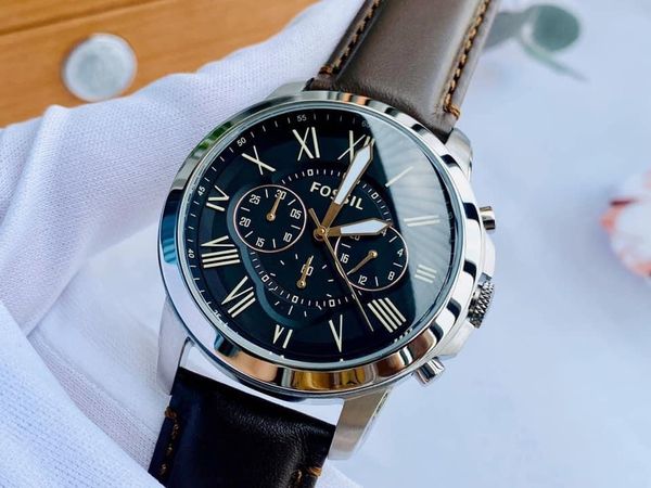 Fossil Quartz FS4813 Grant Chronograph 43mm - Đồng Hồ Nam - Chính Hãng ...