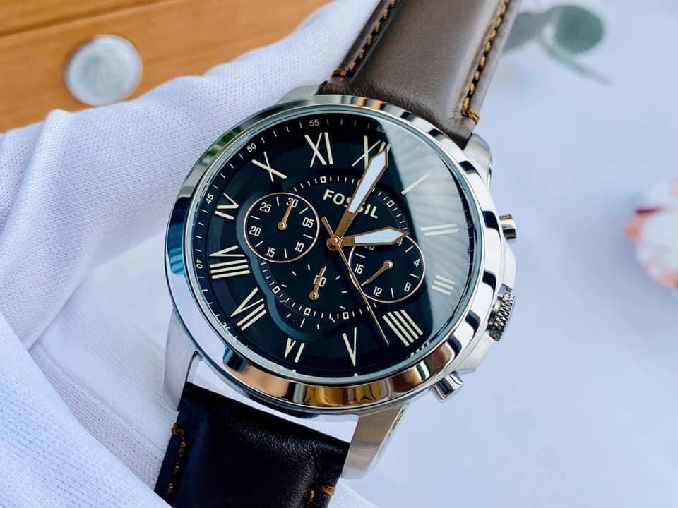 Fossil Quartz FS4813 Grant Chronograph 43mm - Đồng Hồ Nam - Chính Hãng ...