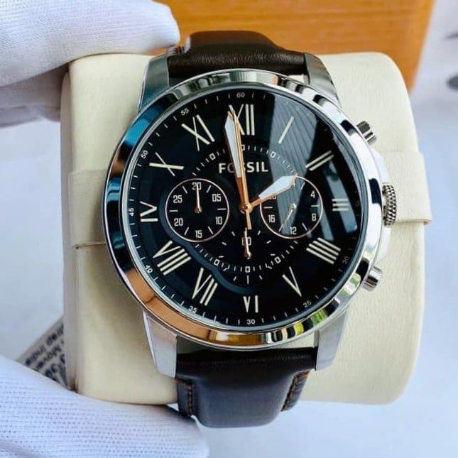 Fossil Quartz FS4813 Grant Chronograph 43mm - Đồng Hồ Nam - Chính Hãng ...