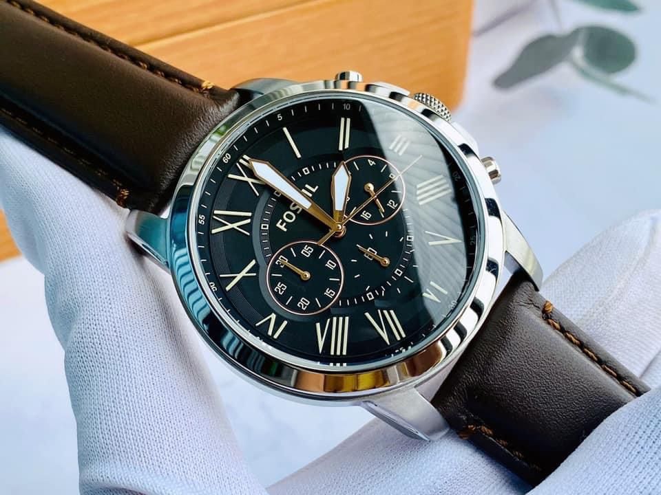 Fossil Quartz FS4813 Grant Chronograph 43mm - Đồng Hồ Nam - Chính Hãng ...