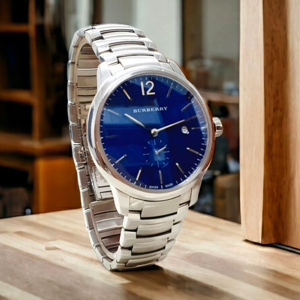 Burberry Quartz BU10007 Blue Dial Stainless Steel - Đồng Hồ Nam ...