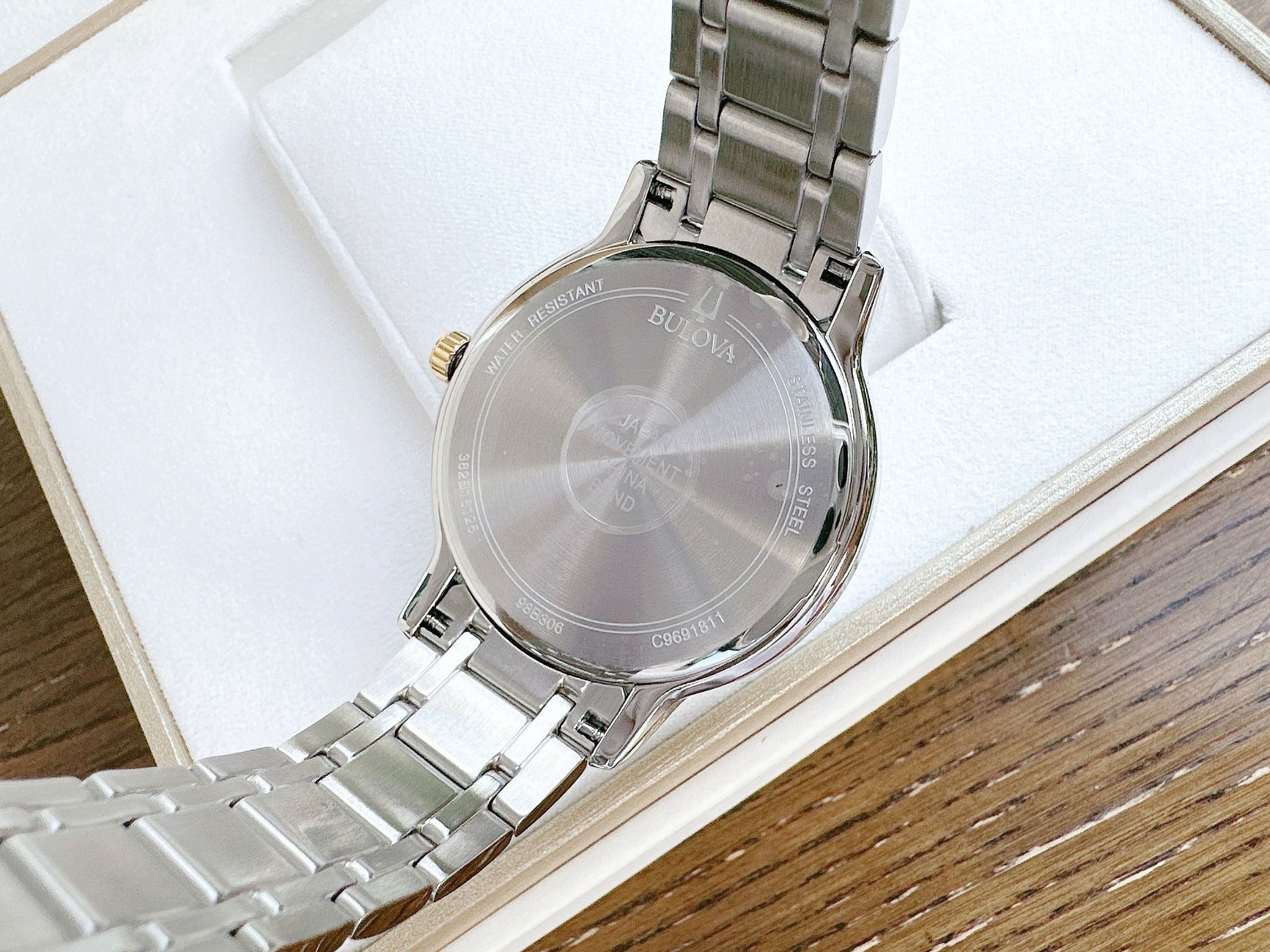 Bulova Quartz 98B306 Date Function Stainless Steel Metal Dress - Đồng ...