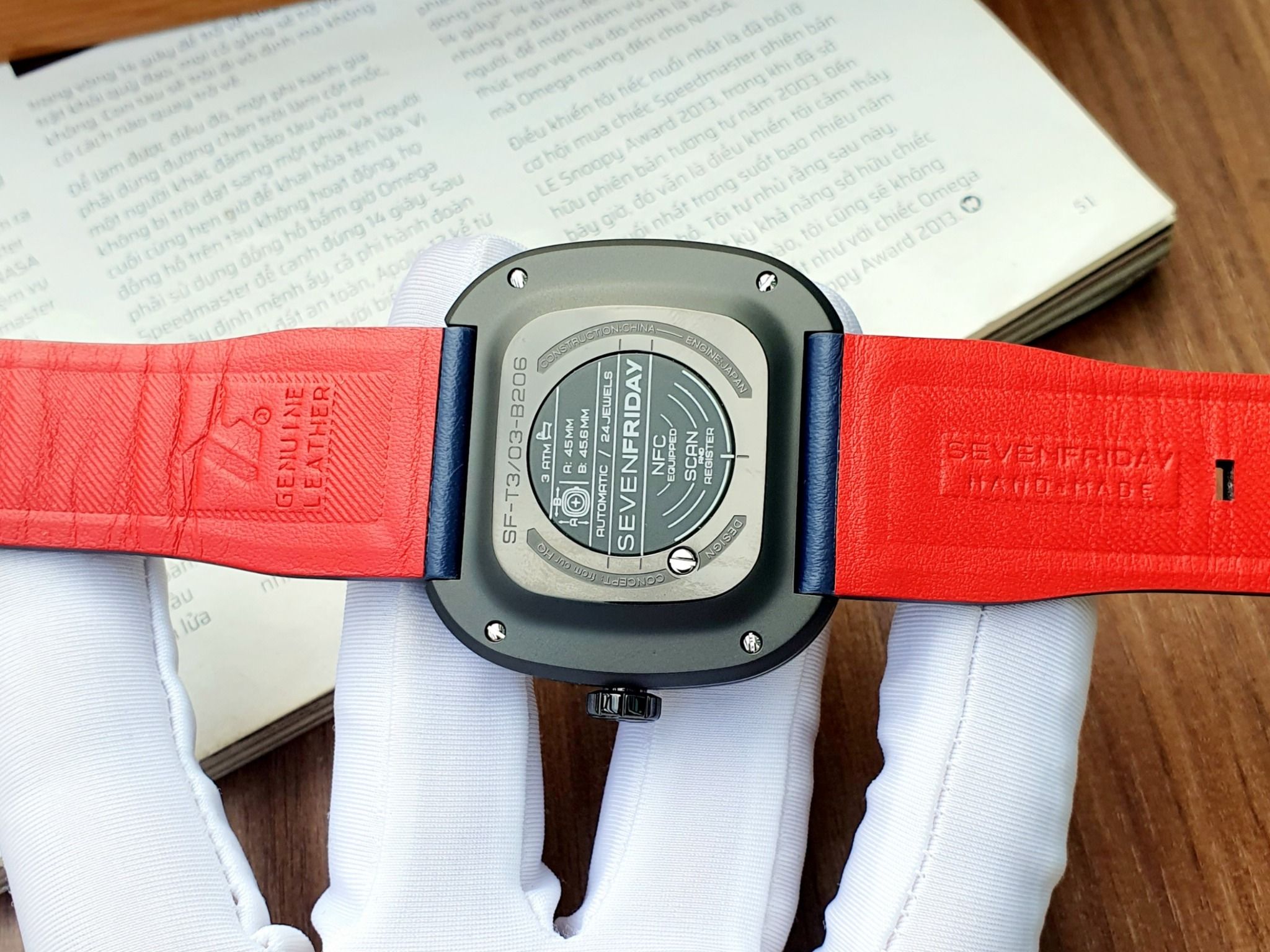 SevenFriday Automatic Blue Dial Blue Rubber T3/03 ( T303 ) Đồng Hồ Nam ...