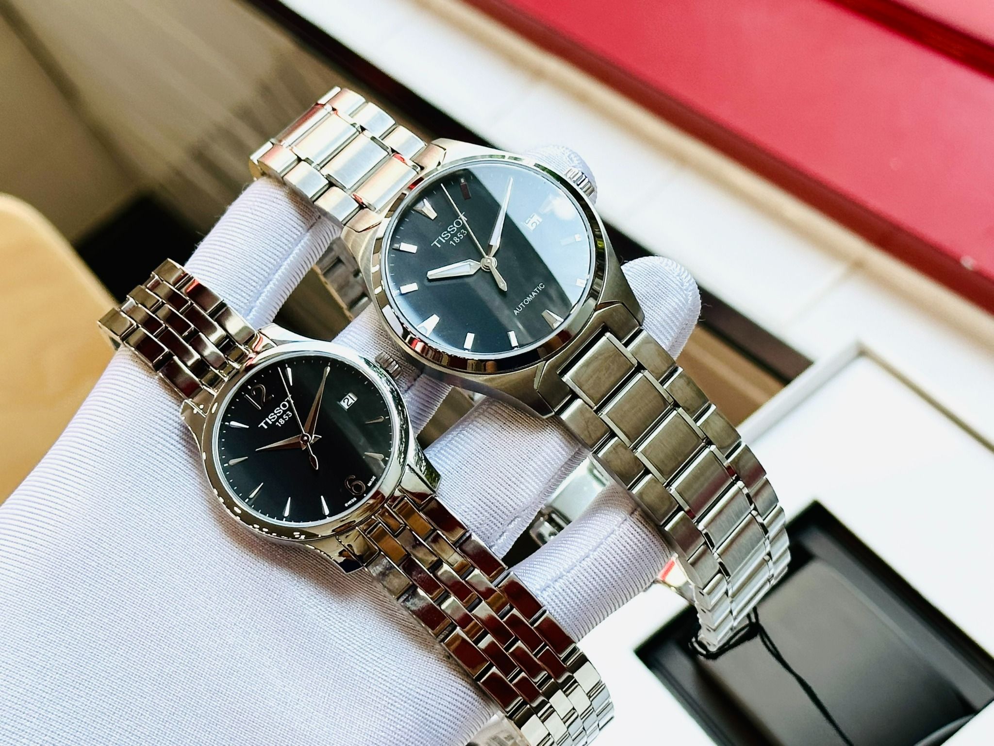 Tissot Automatic T060.407.11.051.00 ( Nam ) - T063.210.11.057.00 ( Nữ ...