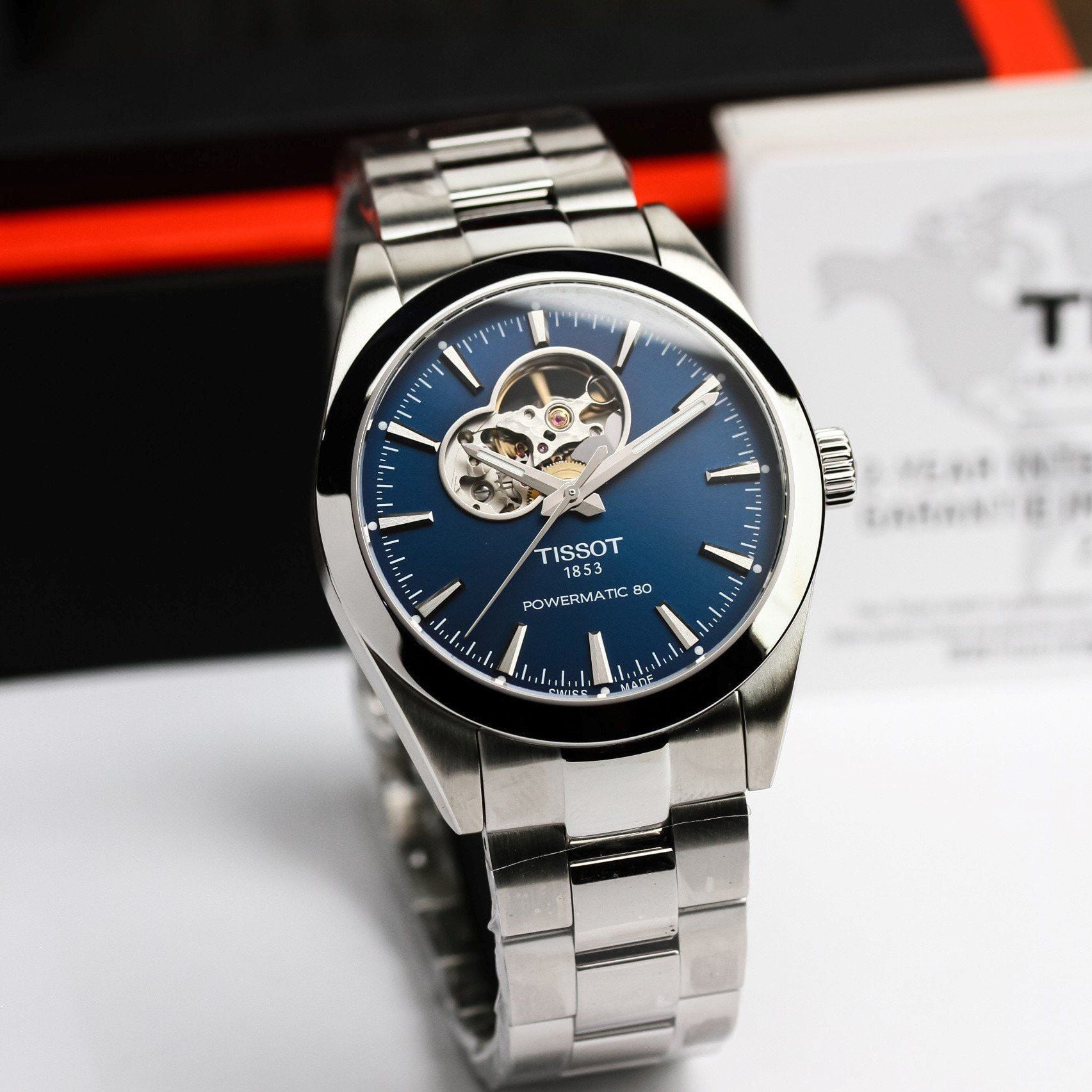 Tissot Automatic T127.407.11.041.02 Gentleman Powermatic 80 Open Heart – PhongWatch