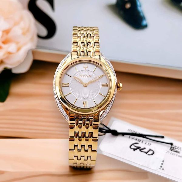 Bulova Quartz 98R298 Classic Diamond Stainless Steel - Đồng Hồ Nữ ...