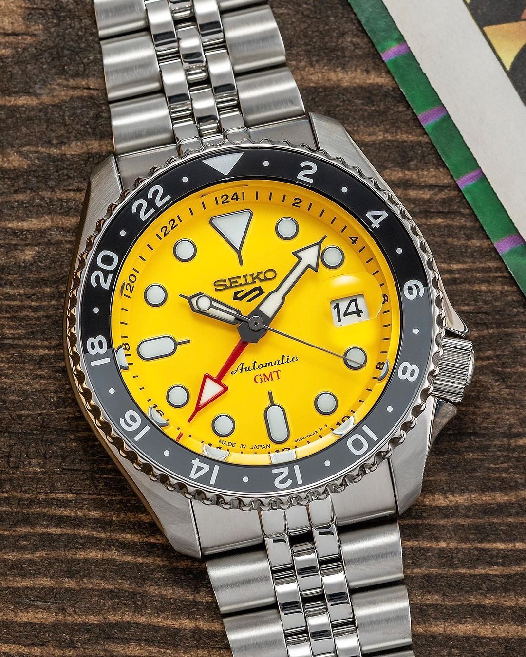 Seiko Automatic SSK017J1 SSK017 Sports Yellow GMT - Đồng Hồ Nam ...