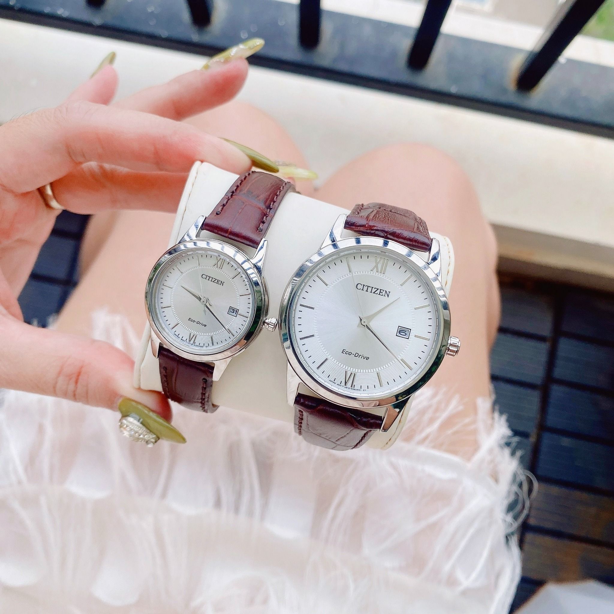 Citizen Eco-Drive FE1087-28A ( Nữ ) - AW1780-25A ( Nam ) - Đồng Hồ Cặp ...