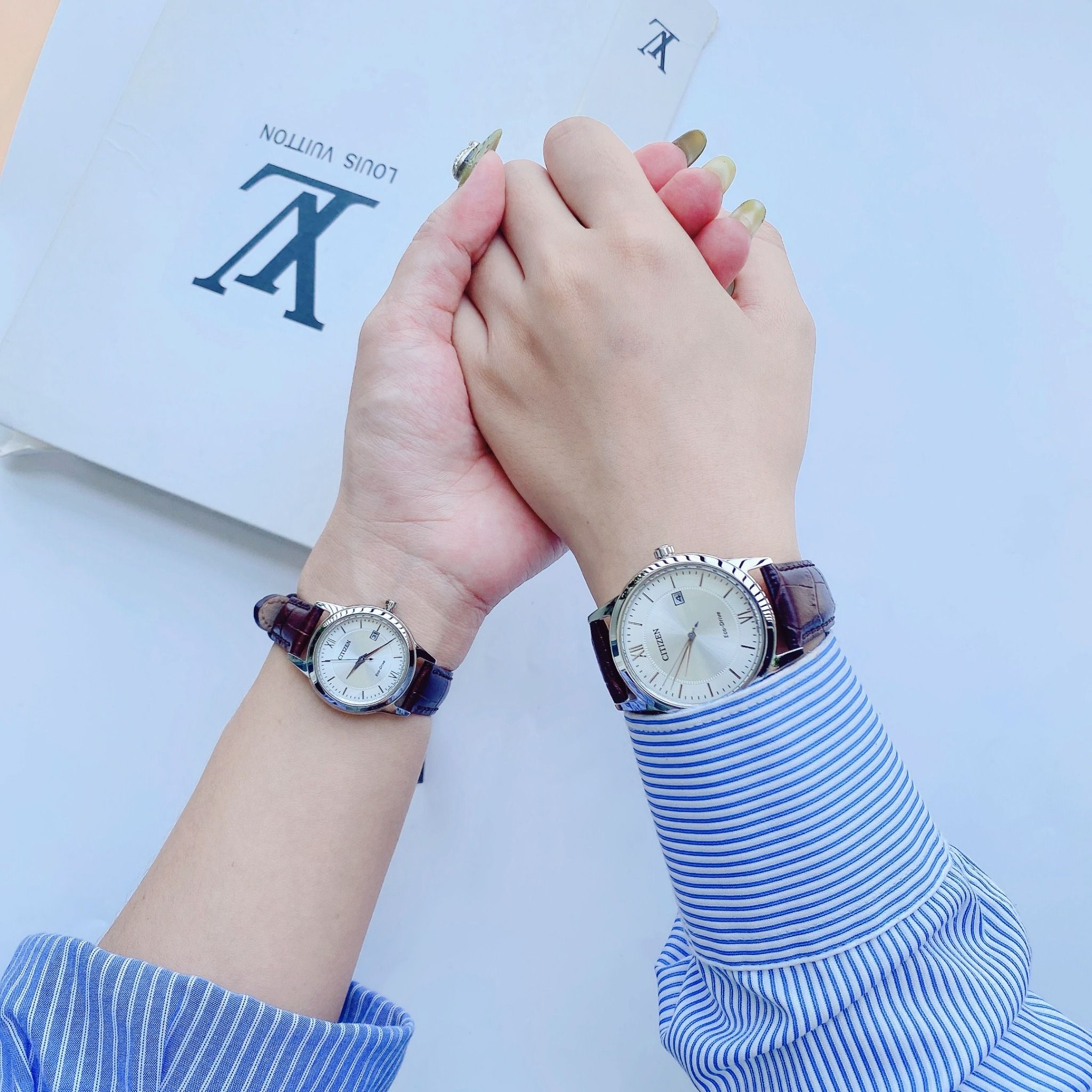 Citizen Eco-Drive FE1087-28A ( Nữ ) - AW1780-25A ( Nam ) - Đồng Hồ Cặp ...