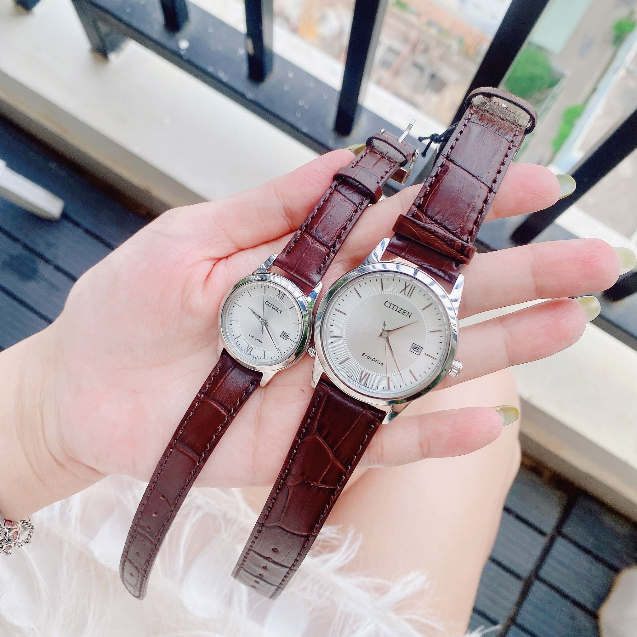 Citizen Eco-Drive FE1087-28A ( Nữ ) - AW1780-25A ( Nam ) - Đồng Hồ Cặp ...