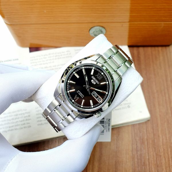 Seiko Automatic SNKL55 Black Dial Stainless Steel - Đồng Hồ Nam ...