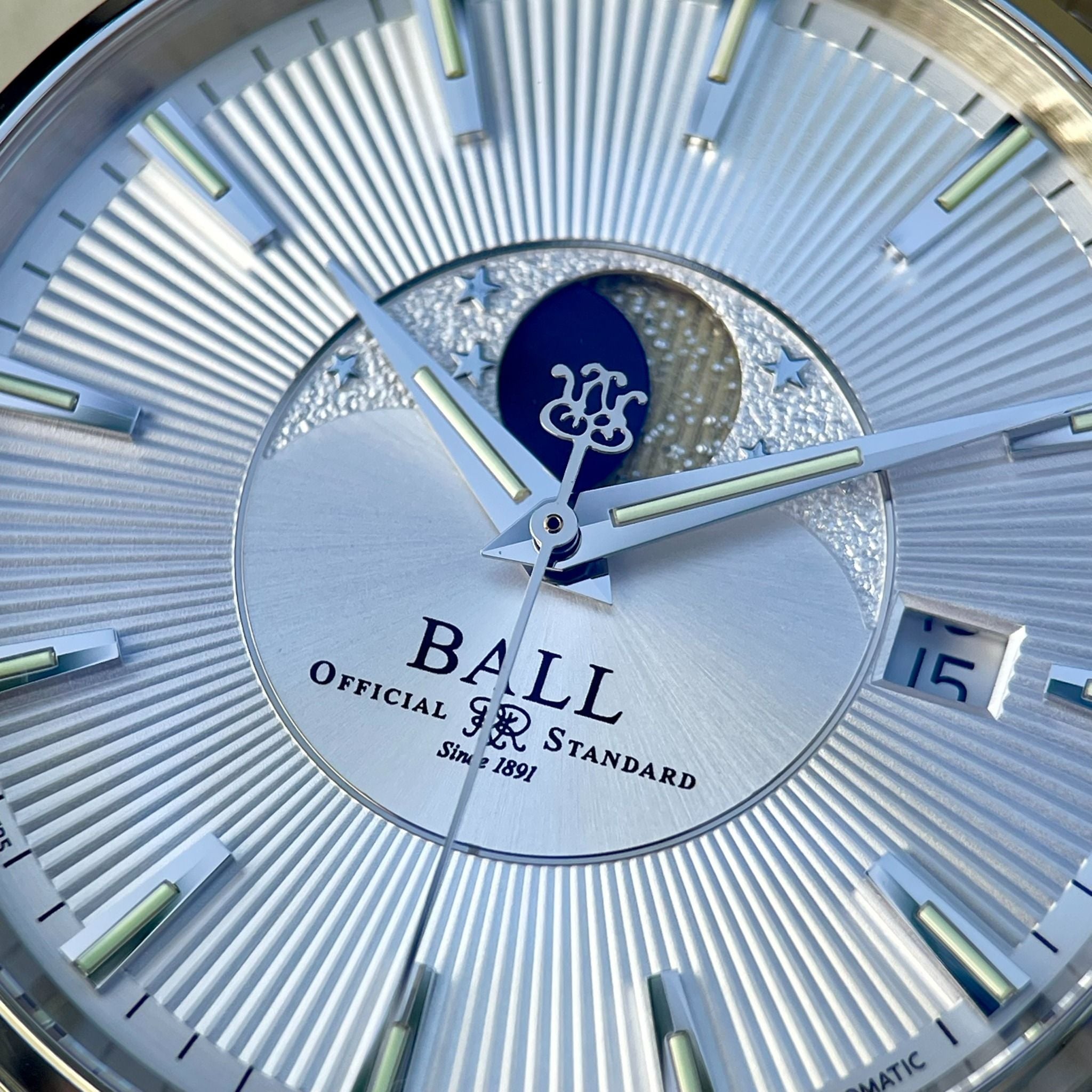 BALL WATCH TRAINMASTER MOON PHASE NM3082D-SJ-SL – PhongWatch
