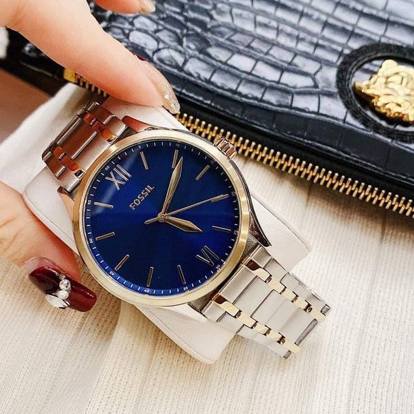 Fossil Quartz BQ2786 Fenmore Three-Hand Two-Tone Stainless Steel - Đồn ...