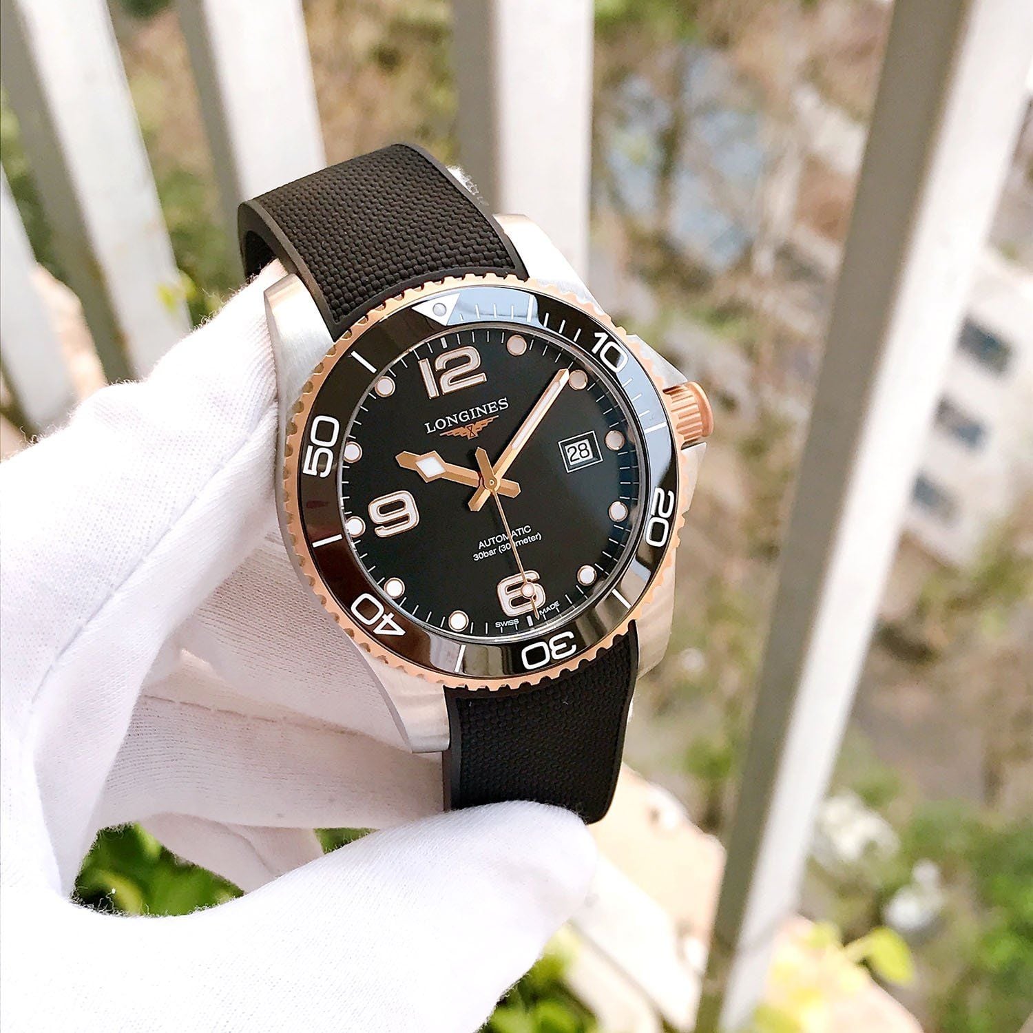 Longines Hydro Conquest Ceramic BlackRose 41mm - L3.781.3.58.9 ( L3781 ...