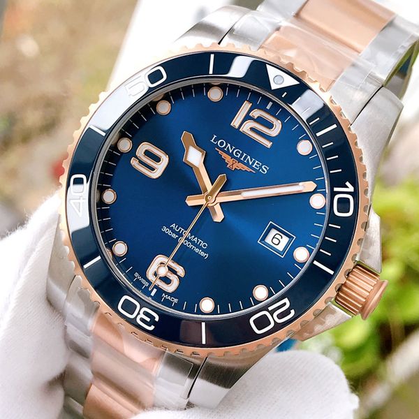 Longines Hydro Conquest Ceramic GreenGold 41mm L3.781.3.98.7 L37813987 ...