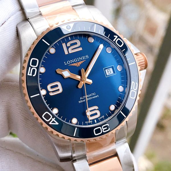 Longines Hydro Conquest Ceramic GreenGold 41mm L3.781.3.98.7 L37813987 ...