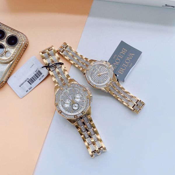 Bulova Quartz 98C126 và 98L302- Đồng Hồ Cặp – PhongWatch