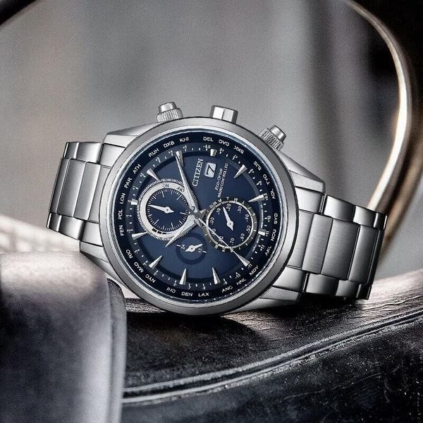 Citizen Eco-Drive AT8260-85L Chronograph Radio Controlled Perpetual Ca ...