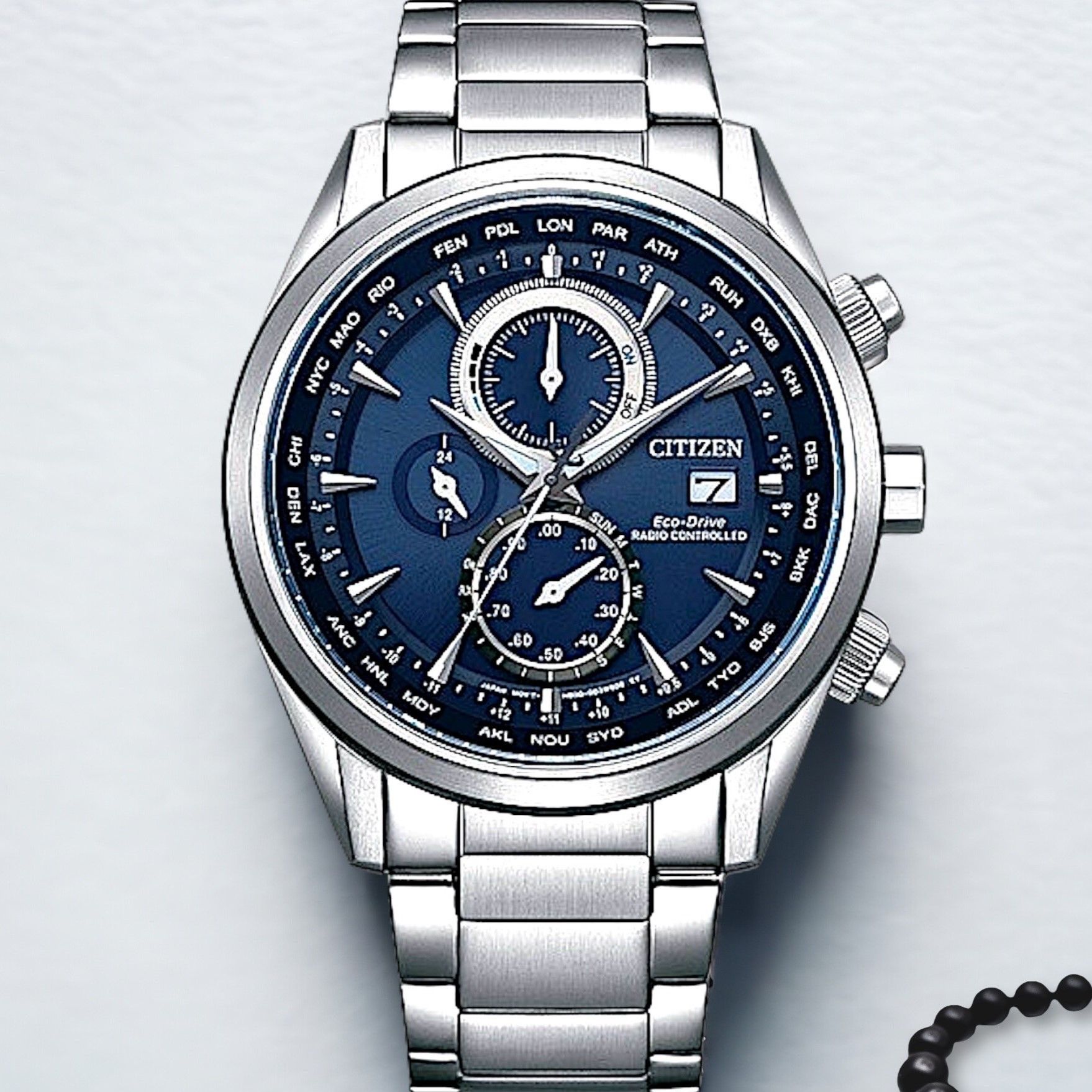 Citizen Eco-Drive AT8260-85L Chronograph Radio Controlled Perpetual Ca ...