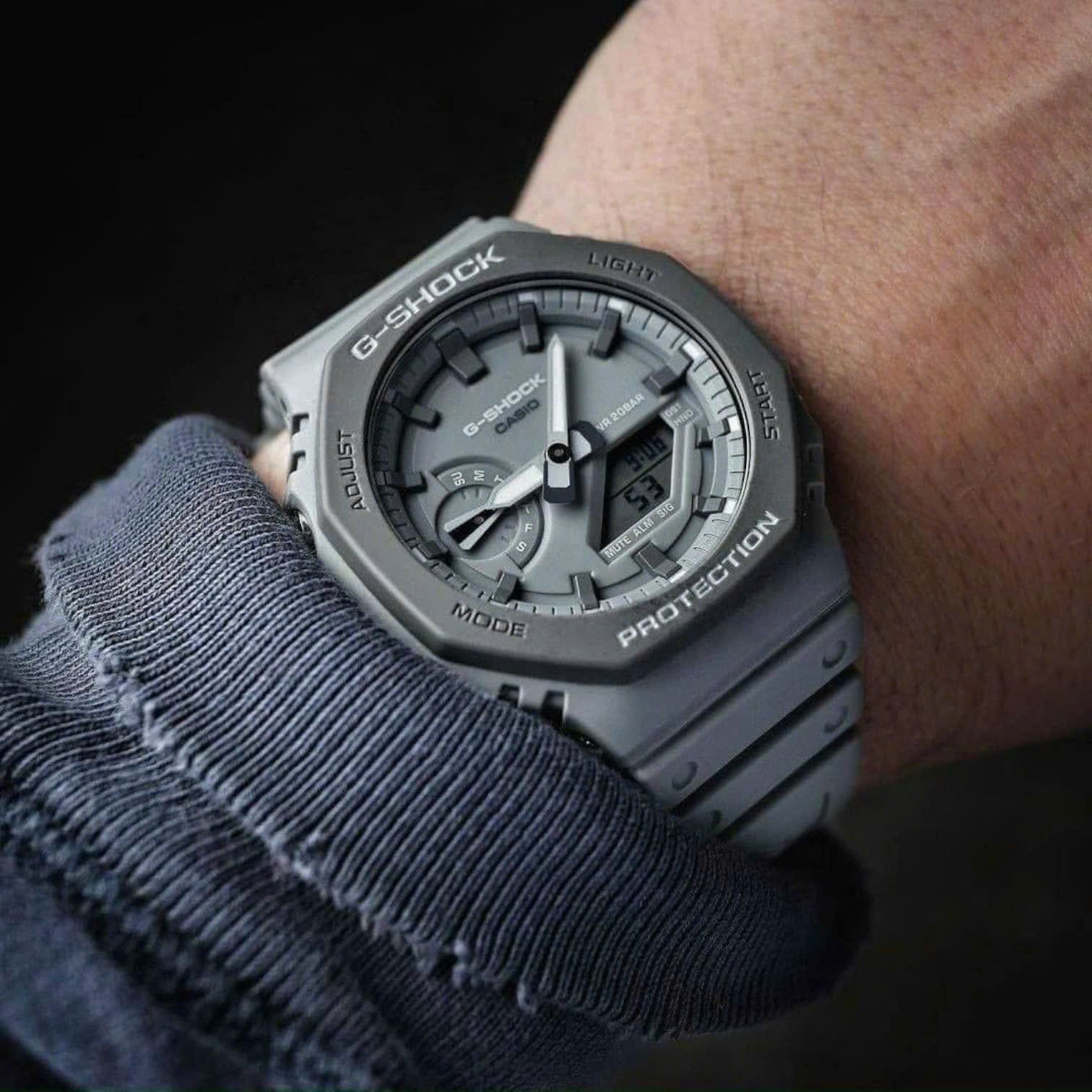 Casio G-Shock Quartz GA-2110ET-8ADR Dây Nhựa Mặt Xám - Đồng Hồ Nam ...