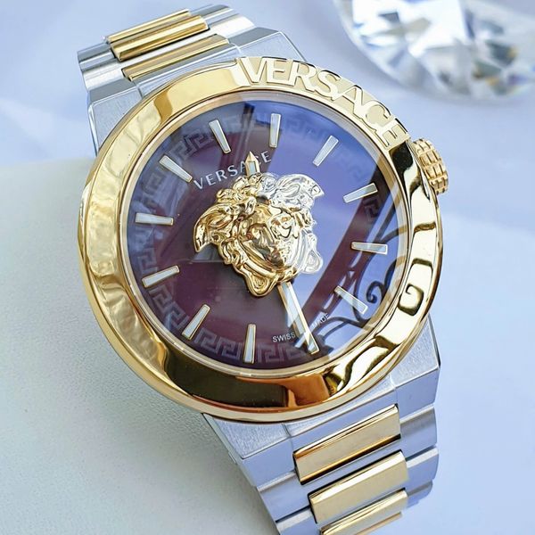 Versace Quartz Medusa Infinite Red Dial VE7E00523 43mm - Đồng Hồ Nam ...