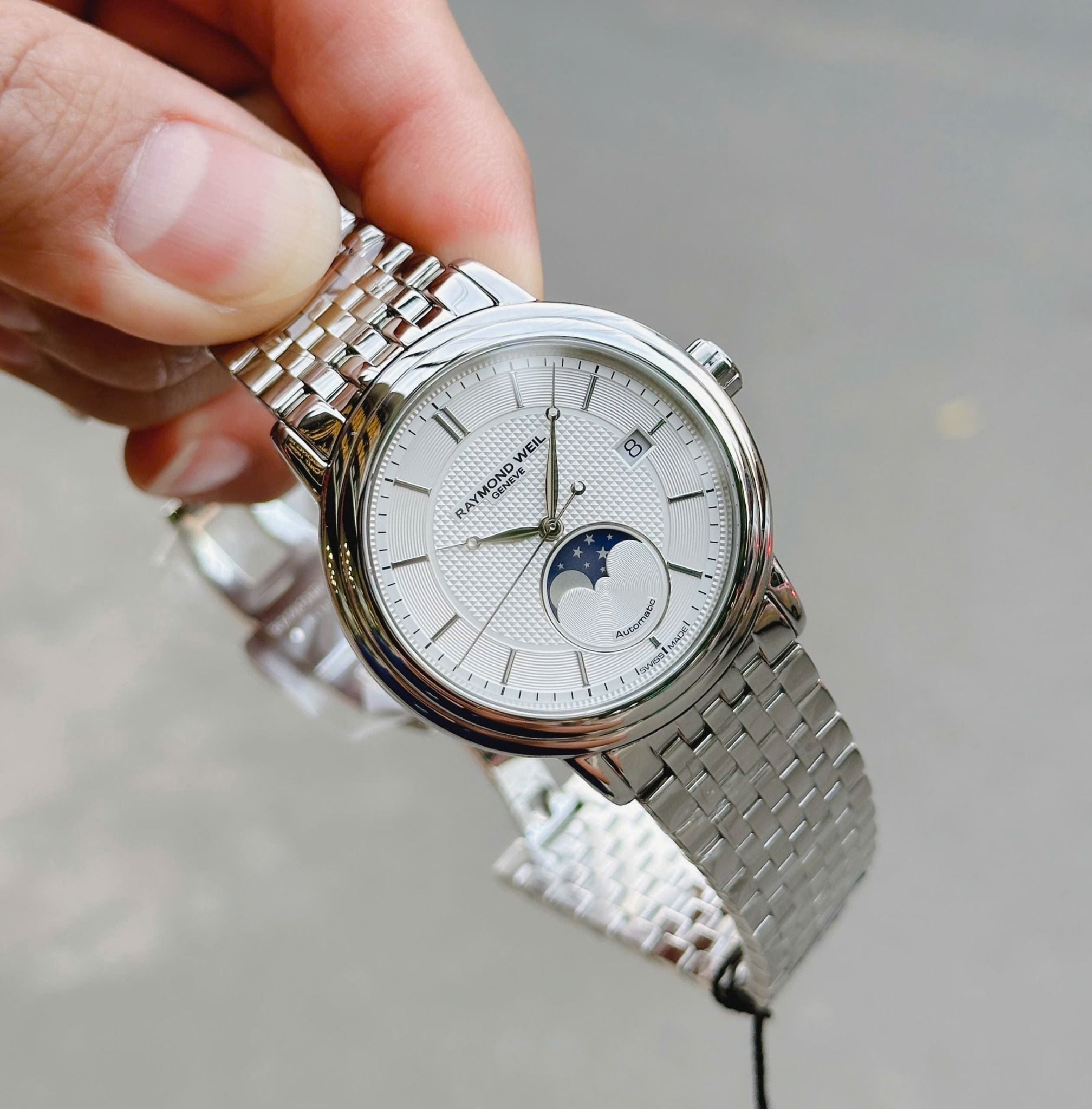 Raymond Weil Automatic Maestro Moonphase 2879-ST-65001 ( 2879ST65001 ...