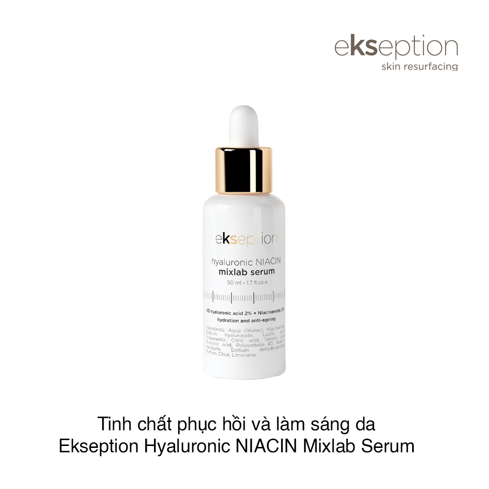 Tinh chất phục hồi và làm sáng da Ekseption Hyaluronic NIACIN Mixlab S ...