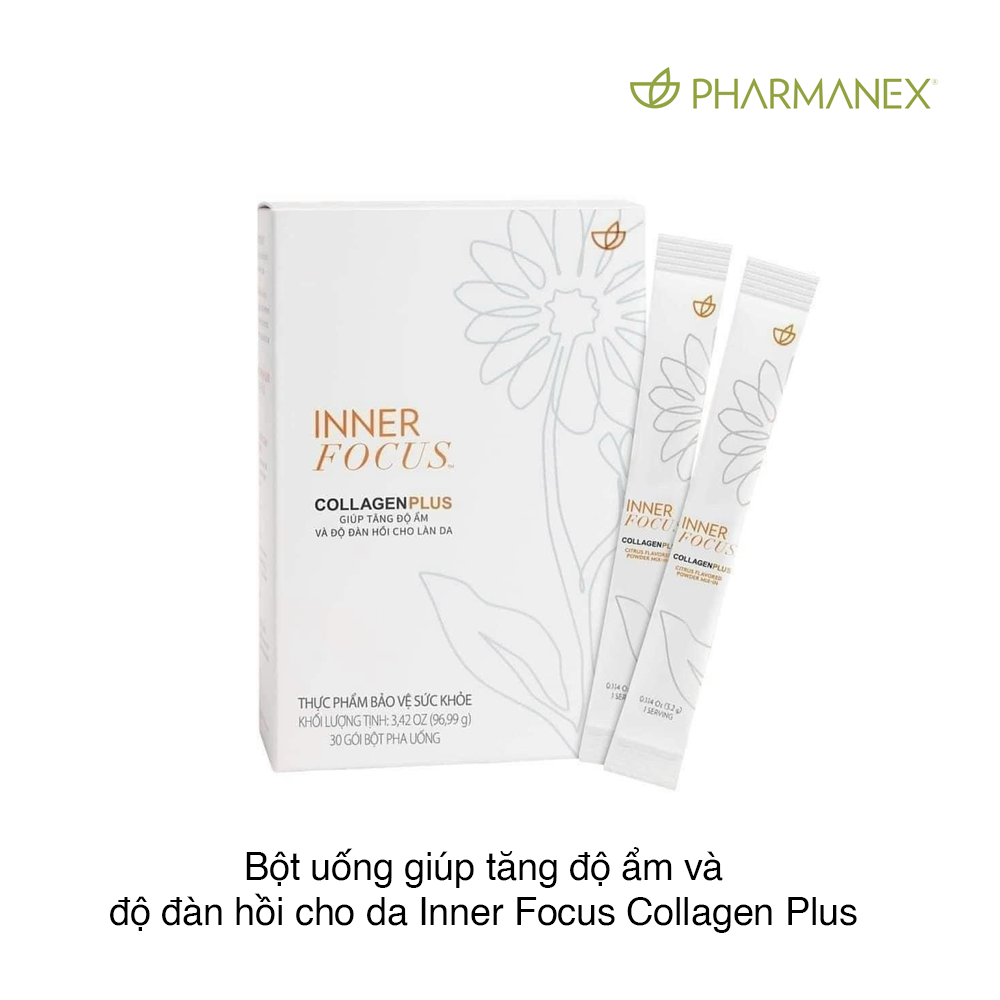 Bột uống giúp tăng độ ẩm và độ đàn hồi cho da Inner Focus Collagen Plu – Chợ Tình Của Boo