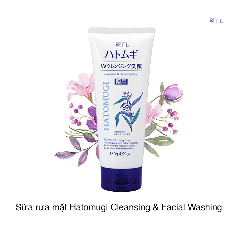 Sữa rửa mặt Hatomugi Cleansing & Facial Washing 130g – Chợ Tình Của Boo