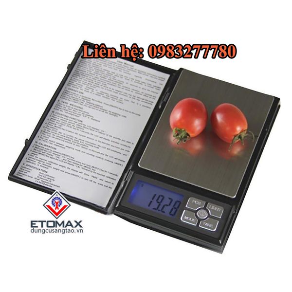 Cân Tiểu Ly Điện Tử NOTEBOOK 500g x 0,01g – Dụng cụ sáng tạo ETOMAX