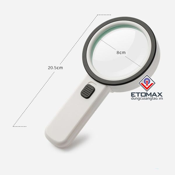 Kính lúp cầm tay 30X có đèn led chiếu sáng K2288-85 – Dụng cụ sáng tạo ...