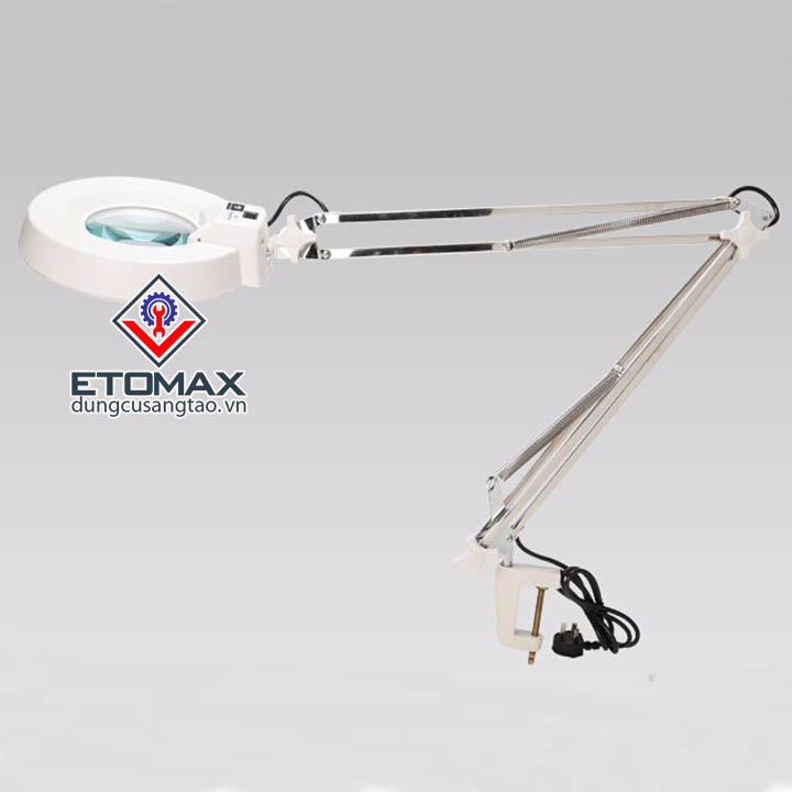 Kính lúp kẹp bàn có đèn LT-86A 10x – Dụng cụ sáng tạo ETOMAX